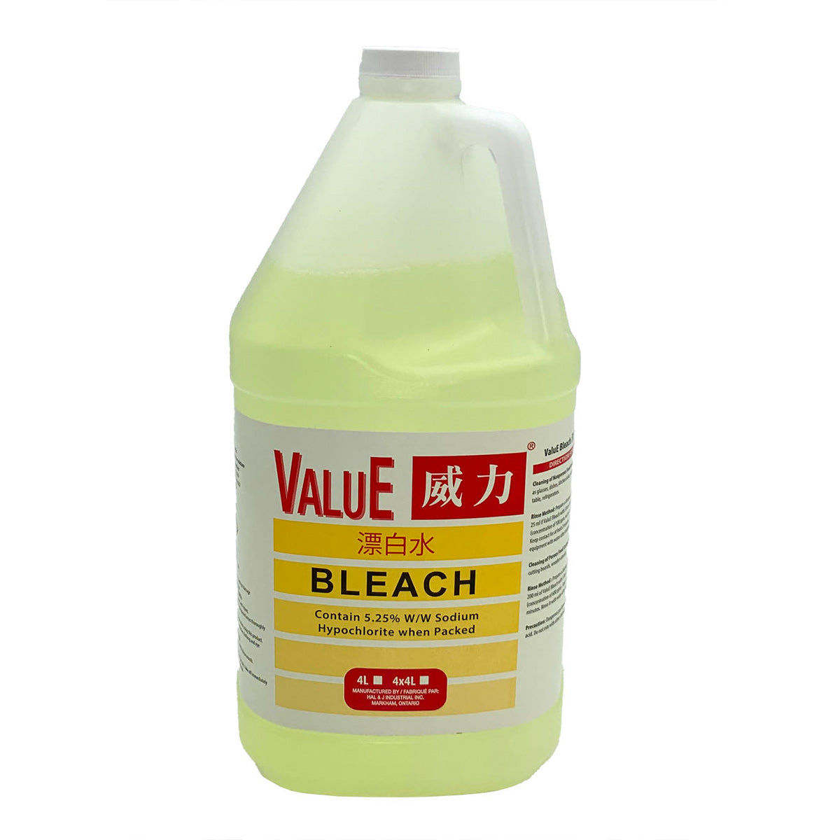 ValuE Bleach, 4L (110-03) | Chefcoca