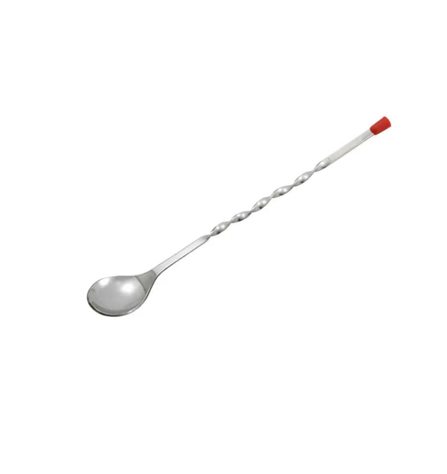 CHEFCO,BPS-11, Bar Mixing Spoon 11" with Red Tip | Chefcoca