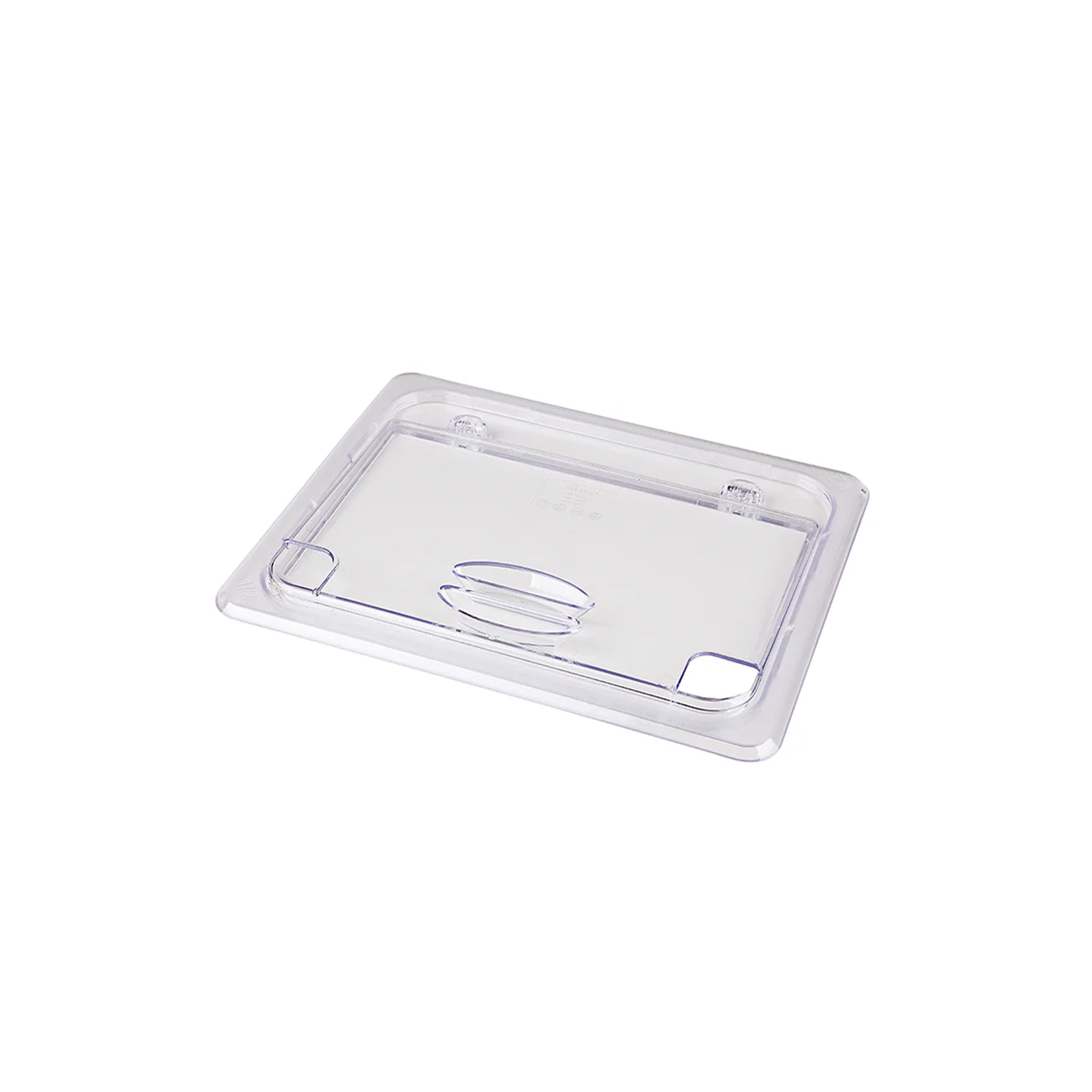 Polycarbonate GN Food Pan Notched Flip Top Style Lid , Half Size | Chefcoca