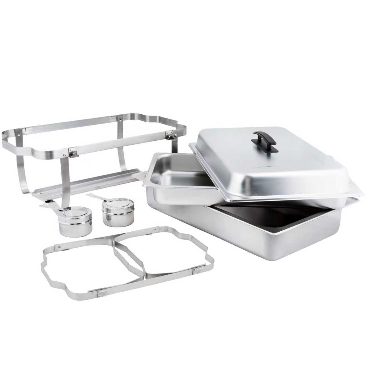 Sub-equip,SCD-9F,Stainless Steel Chafer with Folding Frame ,9 qt- full
