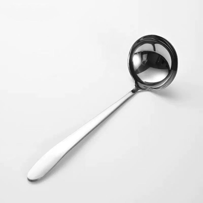 Chefco, SPS-7S, 10" Stainless steel long handle spoon - Solid | Chefcoca