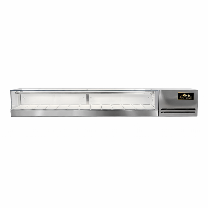 Sub-equip, SSC-182-R, Refrigerated Sushi Display Case, 72" - Right Side ...