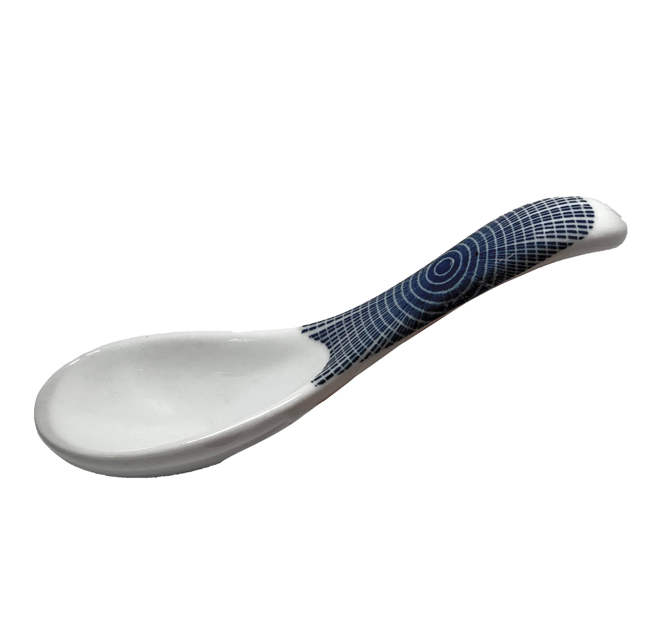 CHEFCO,PTC00013, Soup Spoon, Blue Lines | Chefcoca