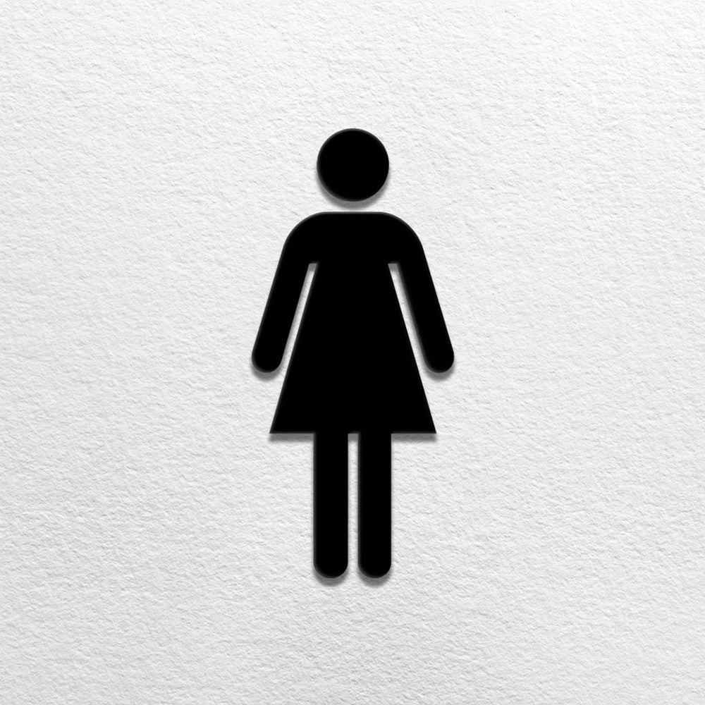 Adhesive Men's and Women's Sign, Bathroom Toilet Gender Sign Decoration ...