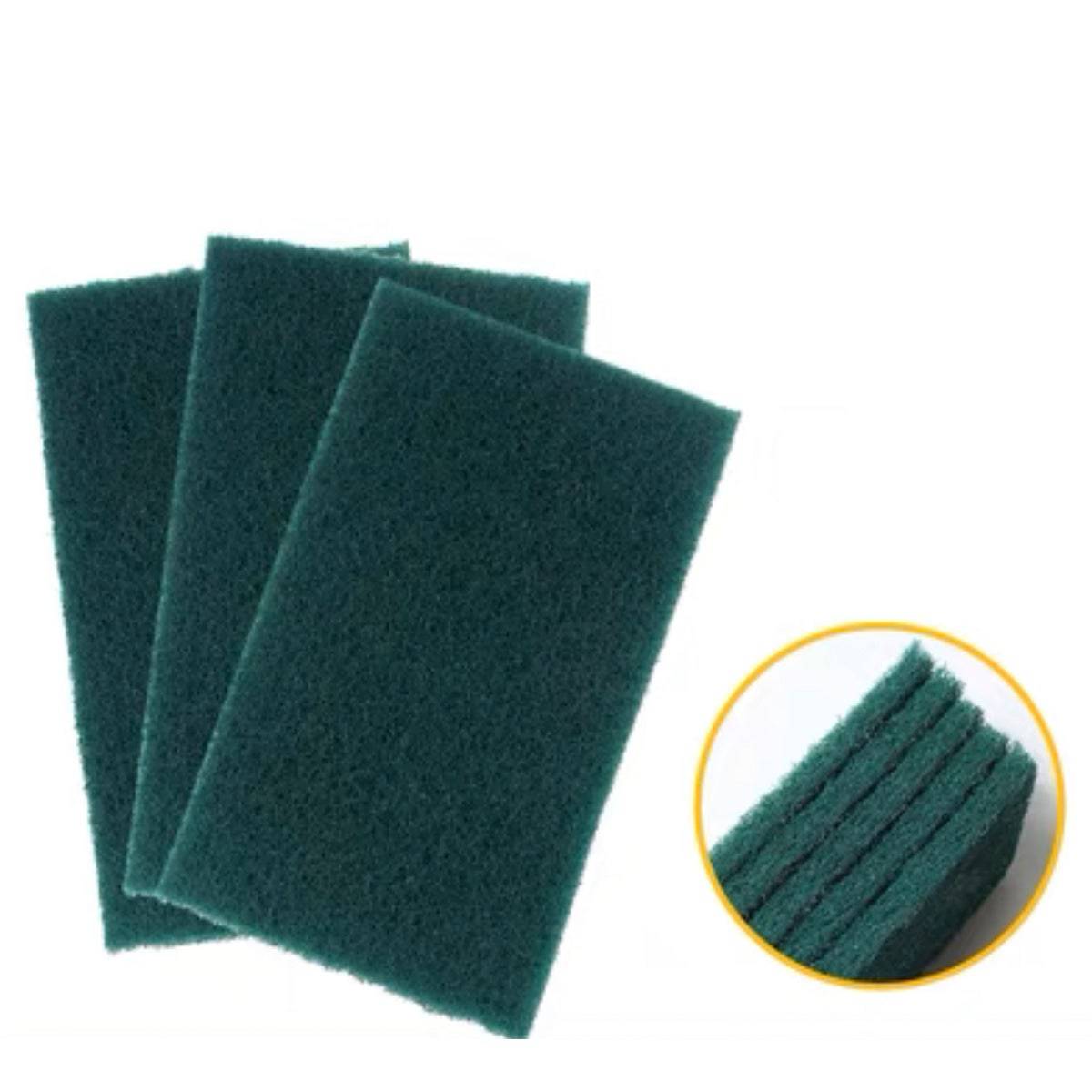 Sub-equip,YF-3031G,Heavy Duty Scouring Pad ,Green(10pcs/pack) | Chefcoca